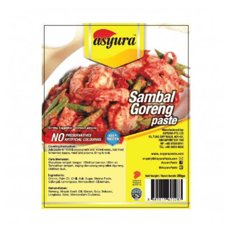 [Halal] Asyura Sambal Goreng Paste 280g – Daily Cart