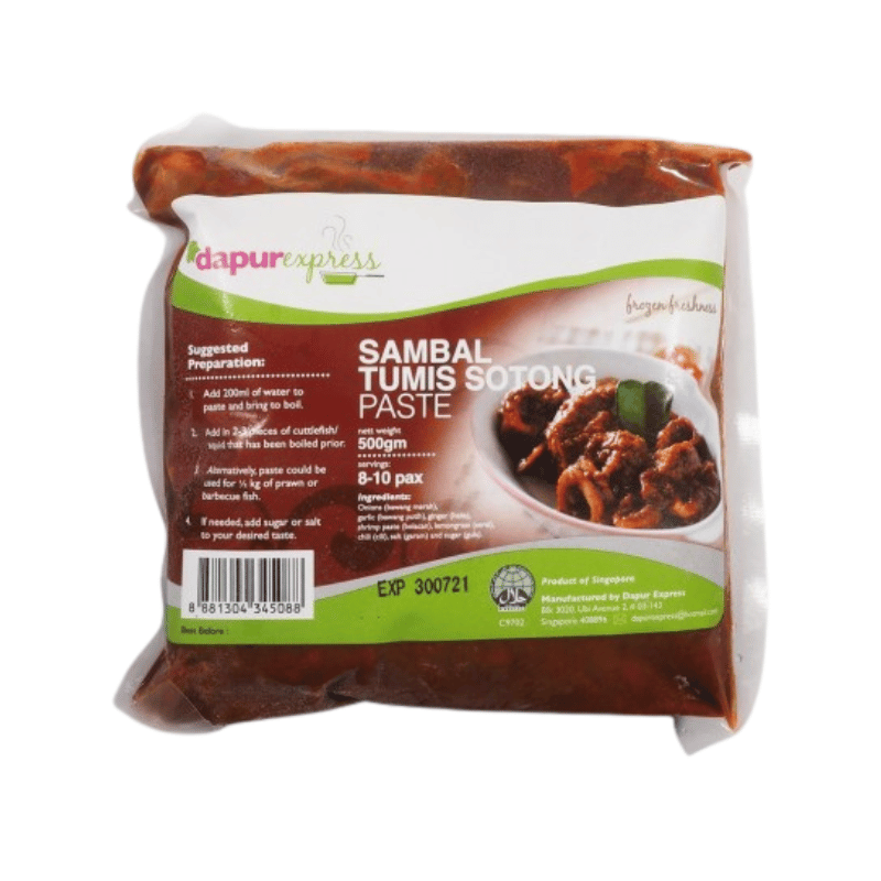 [Halal] Dapur Express Sambal Tumis Sotong Paste 500g – Daily Cart
