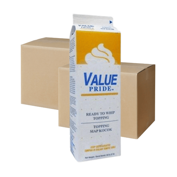 [Halal] Value Pride Ready To Whip Topping Whipping Cream 907g x 24pkt – Daily Cart