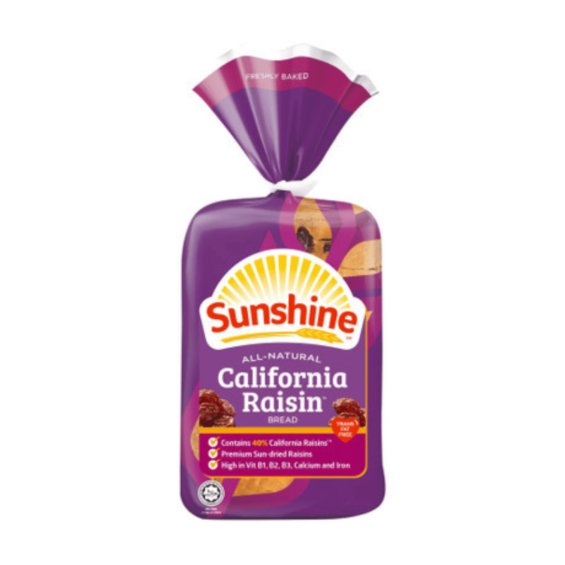 [Halal] Sunshine California Raisin Bread 400g – Daily Cart
