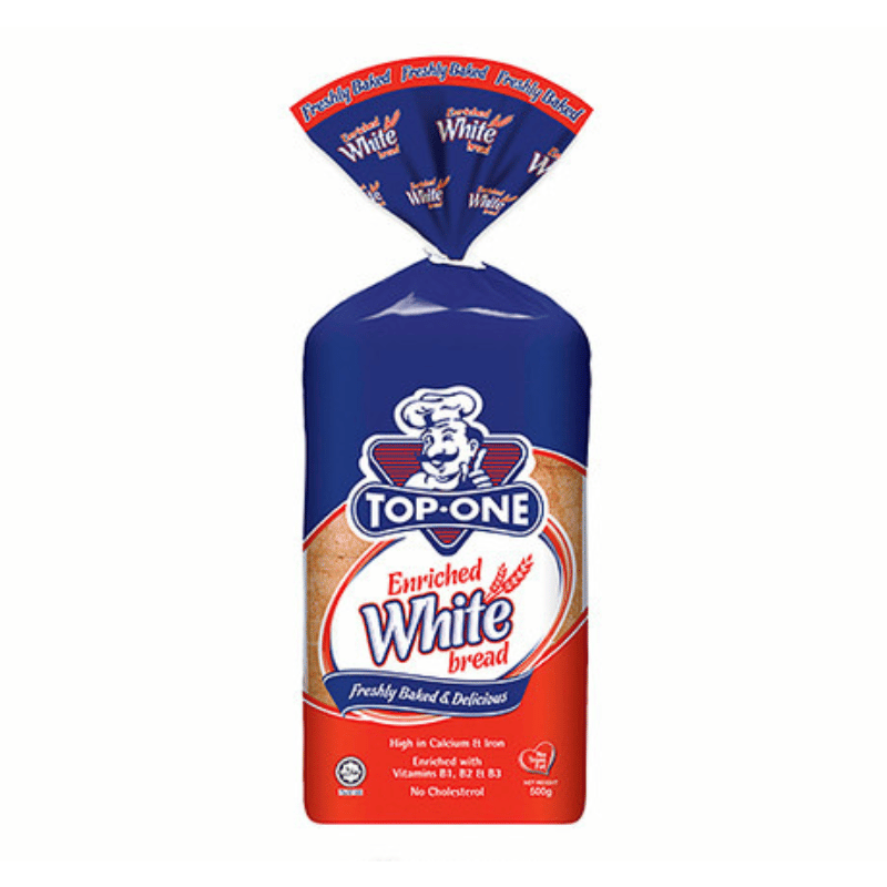 [Halal] Top-One Enriched White Bread 500g – Daily Cart