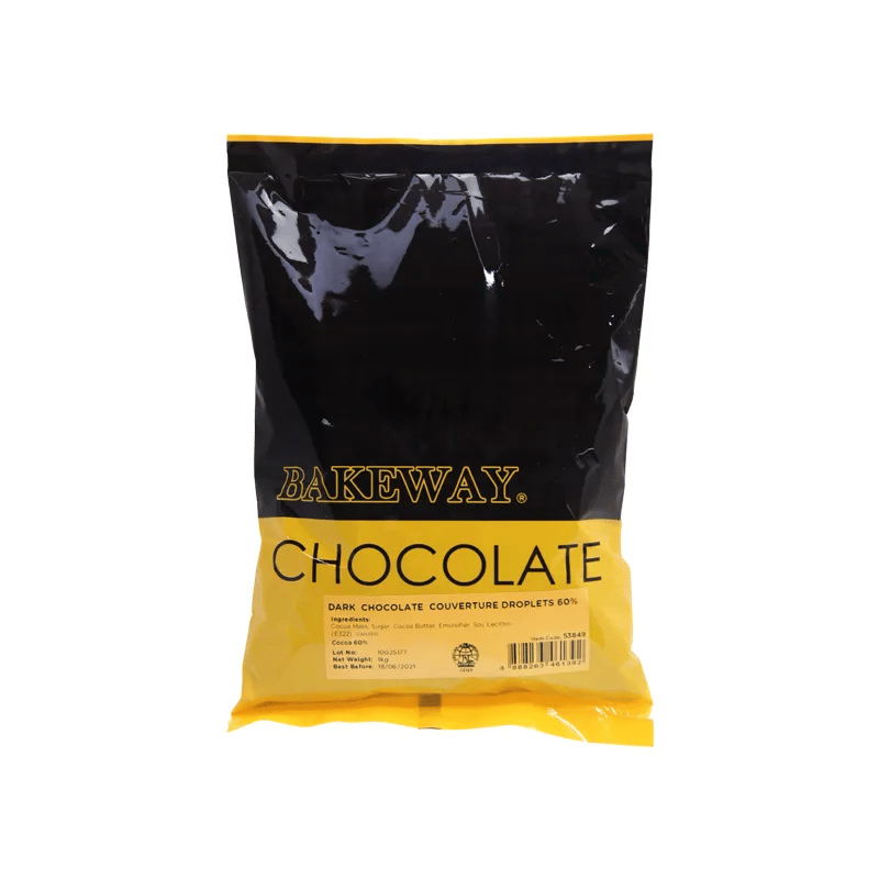 [Halal] Dark Chocolate Droplets 60% 1kg – Daily Cart