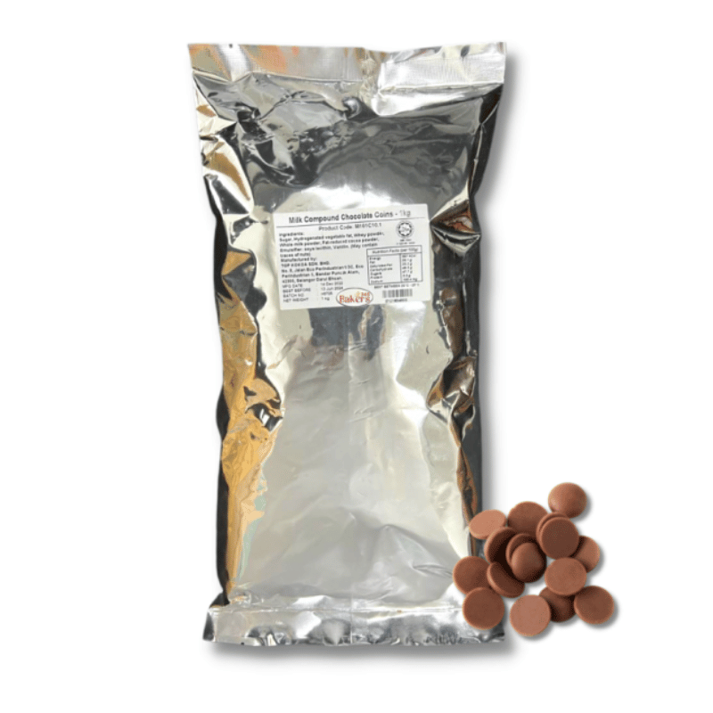 [Halal] Bakers 365 Milk Chocolate Compound Coin 1kg – Daily Cart