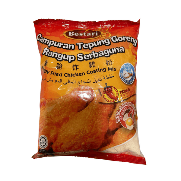 [Halal] Bestari Crispy Fried Chicken Coating Mix SPICY 1kg – Daily Cart