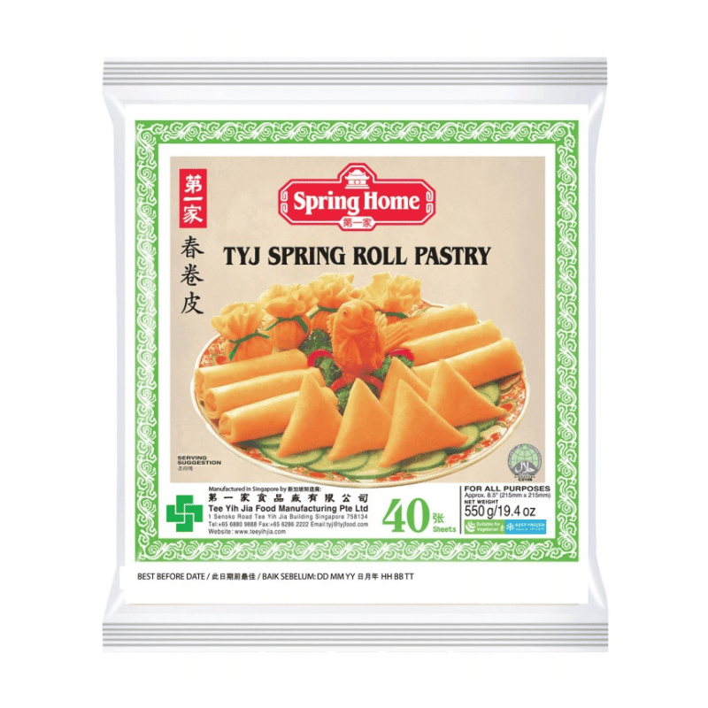 [Halal] Popiah Skin / Spring Roll Pastry 40pc 8.5inch – Daily Cart