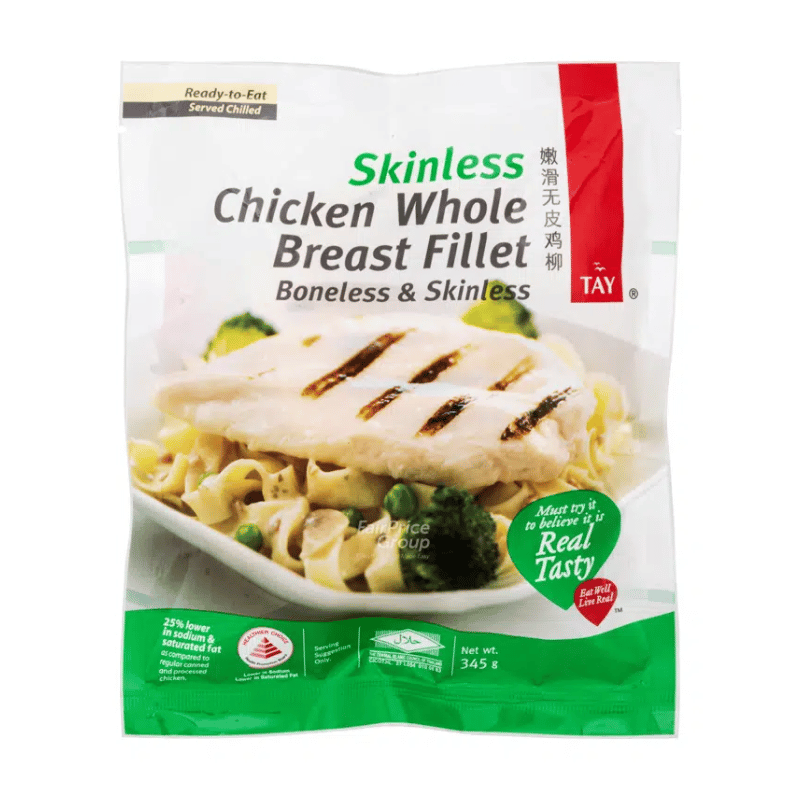 [Halal] Skinless Chicken Breast Fillet Cooked 345g – Daily Cart