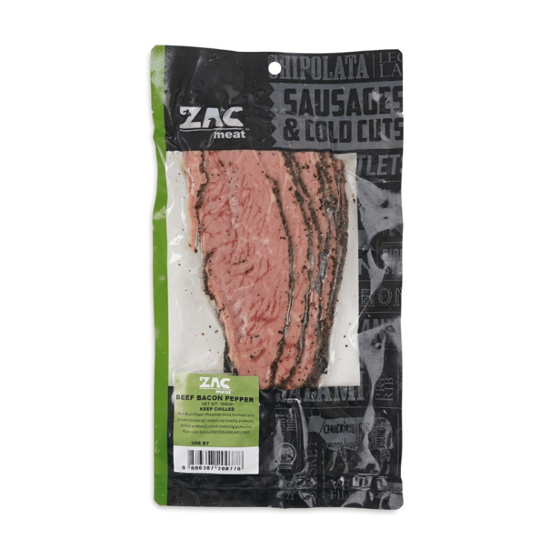 [Halal] Beef Bacon Black Pepper 165g – Daily Cart