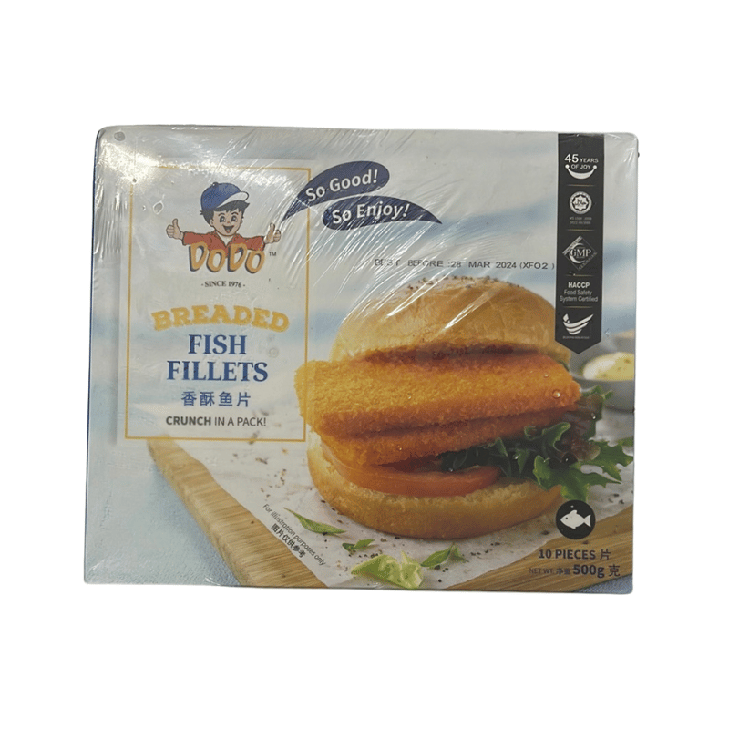 [Halal] Dodo Breaded Fish Fillet 10pc 500gm – Daily Cart